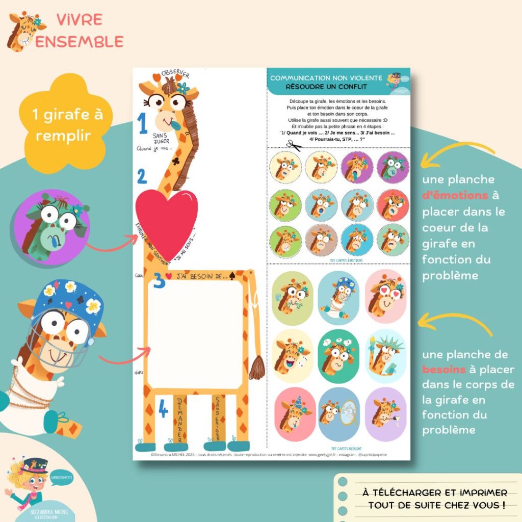 Livret « bien communiquer avec la méthode girafe. » - Alexandra MICHEL