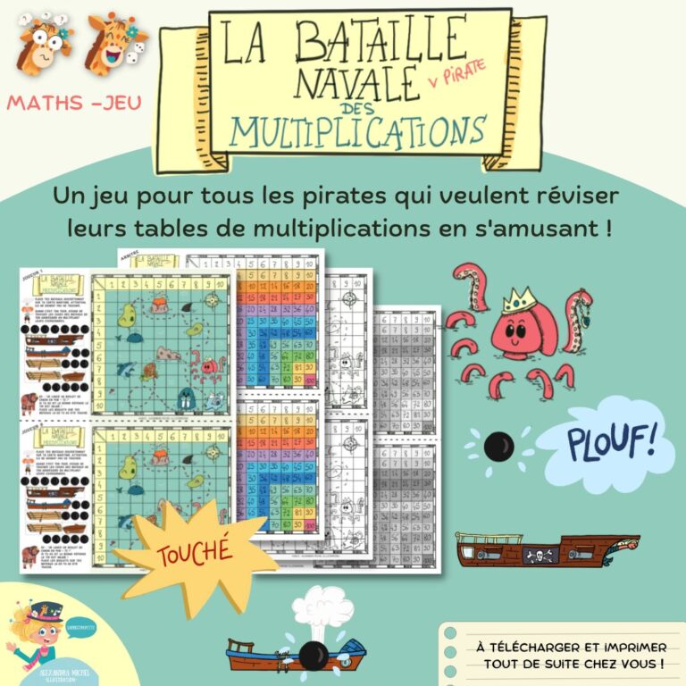 Bataille navale des multiplications - Alexandra MICHEL
