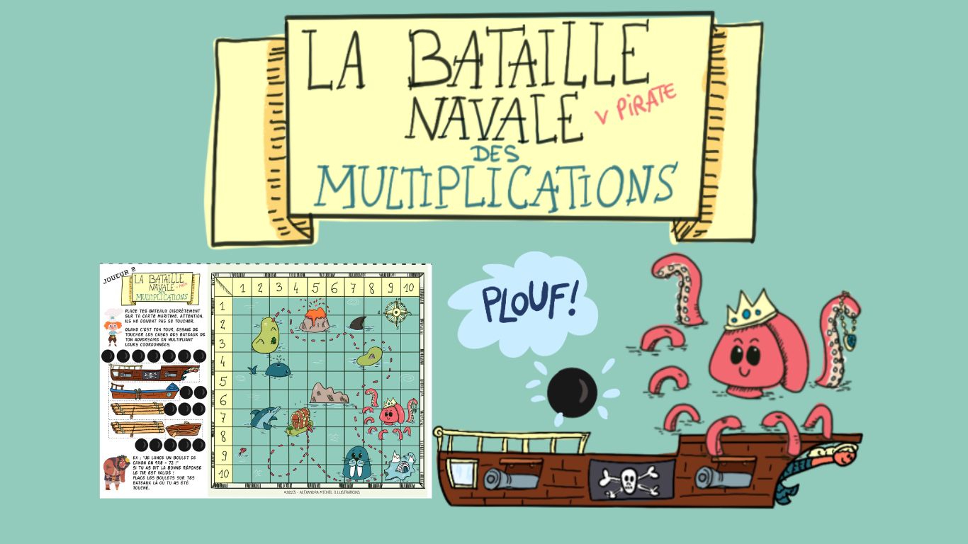 Apprendre les tables de multiplications, un jeu de pirates ...