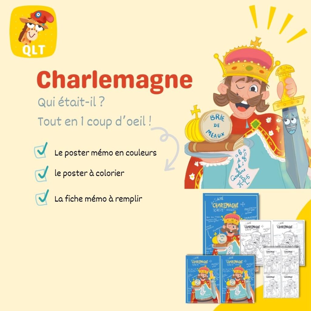 Une méthode facile et visuelle pour retenir sa leçon sur Charlemagne ...