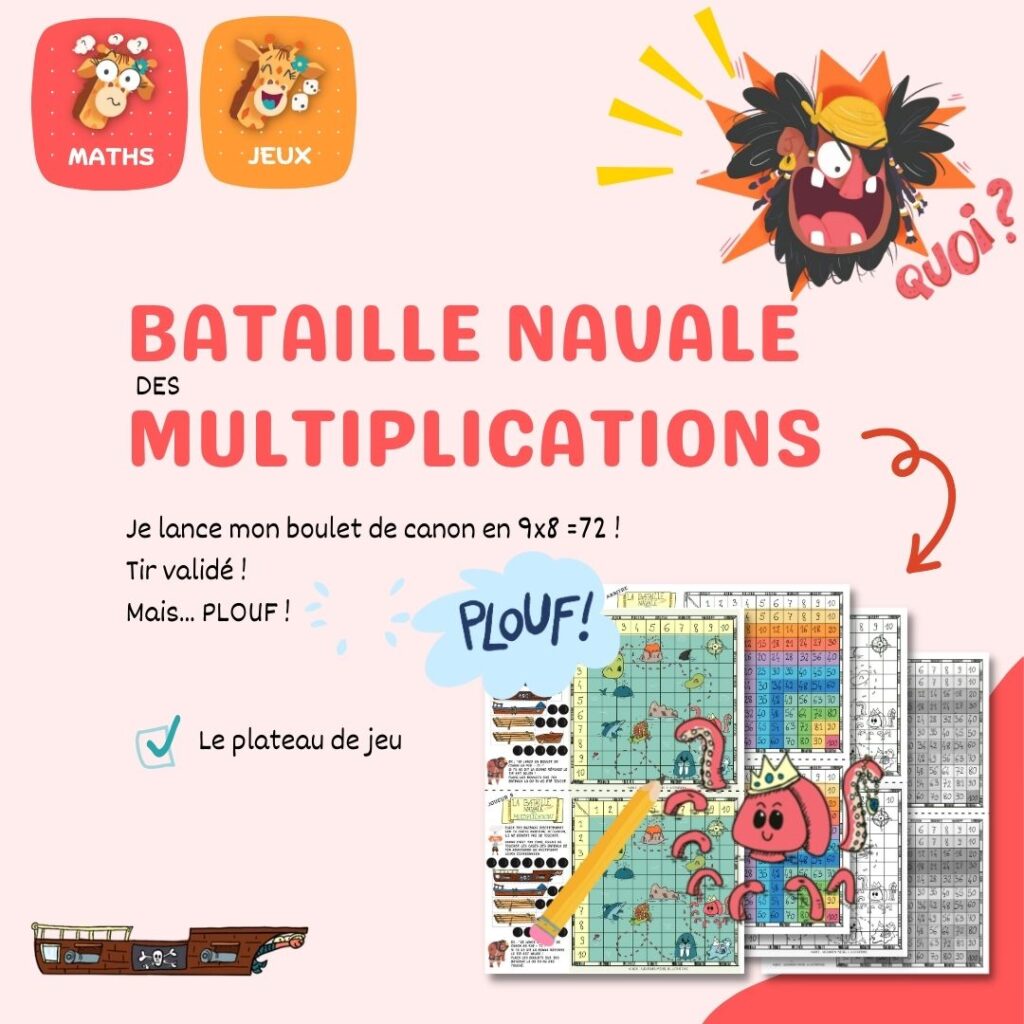 Bataille navale des multiplications - Alexandra MICHEL